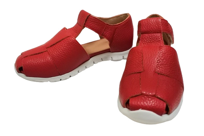 【arui_toe 5080 レッド】本革軽量グルカサンダル – 神戸旅靴屋